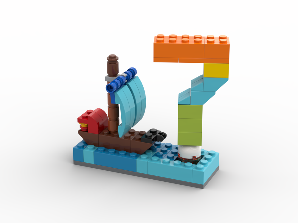 LEGO MOC Seventh Birthday by BrickBrush | Rebrickable - Build with LEGO