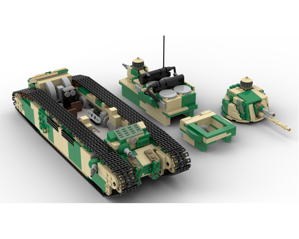LEGO MOC 1:35 Char 2C by super_cacti | Rebrickable - Build with LEGO