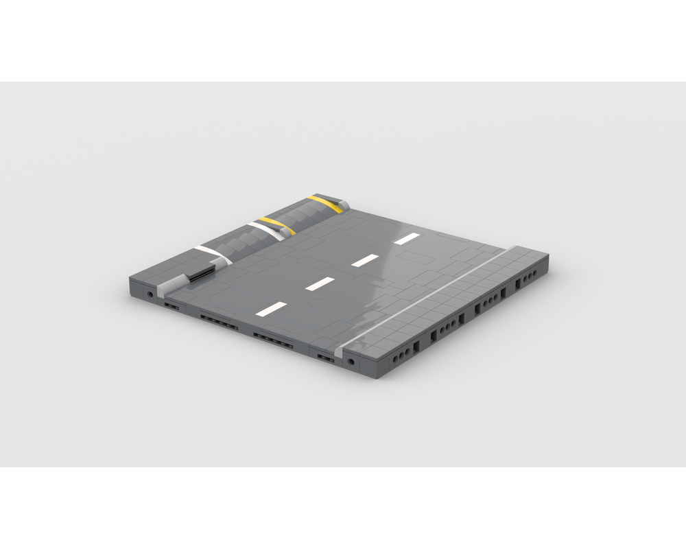 LEGO MOC MILS with Lego City Road Plates for Corner Garage right side ...