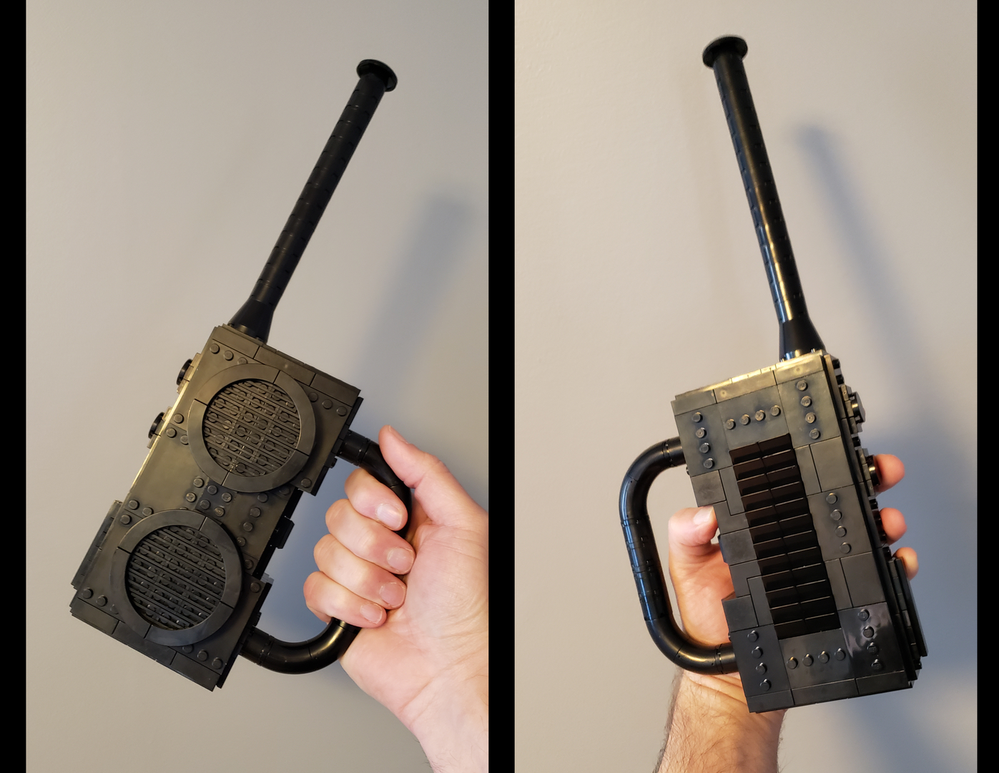 LEGO MOC Minifigure Radio - Human Size by Jeffy-O | Rebrickable - Build ...