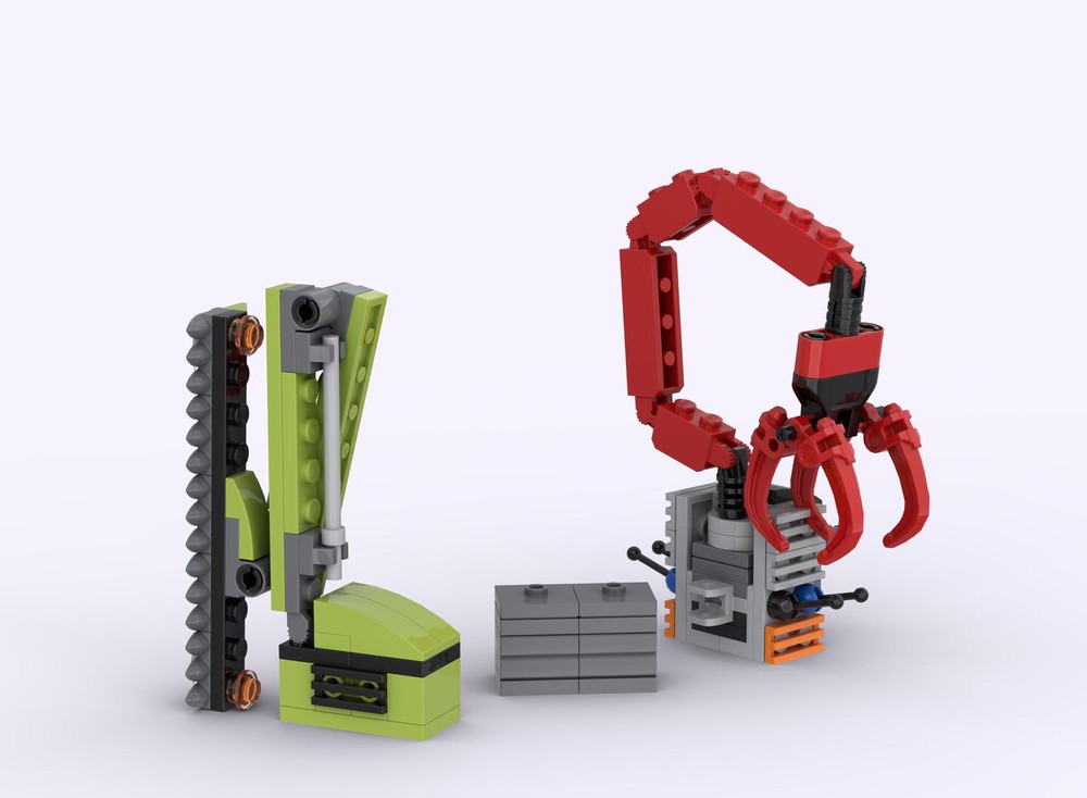 LEGO MOC Tractor Attachment Kit by revilor | Rebrickable - Build with LEGO