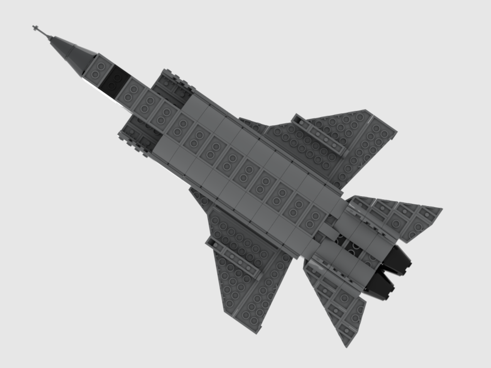 LEGO MOC MiG-31 Foxhound Mini-Scale by Brickosaurus | Rebrickable ...