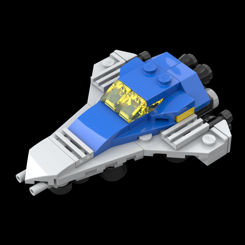 Lego Moc Micro Scale Classic Space Cruiser By Lunabricks Rebrickable