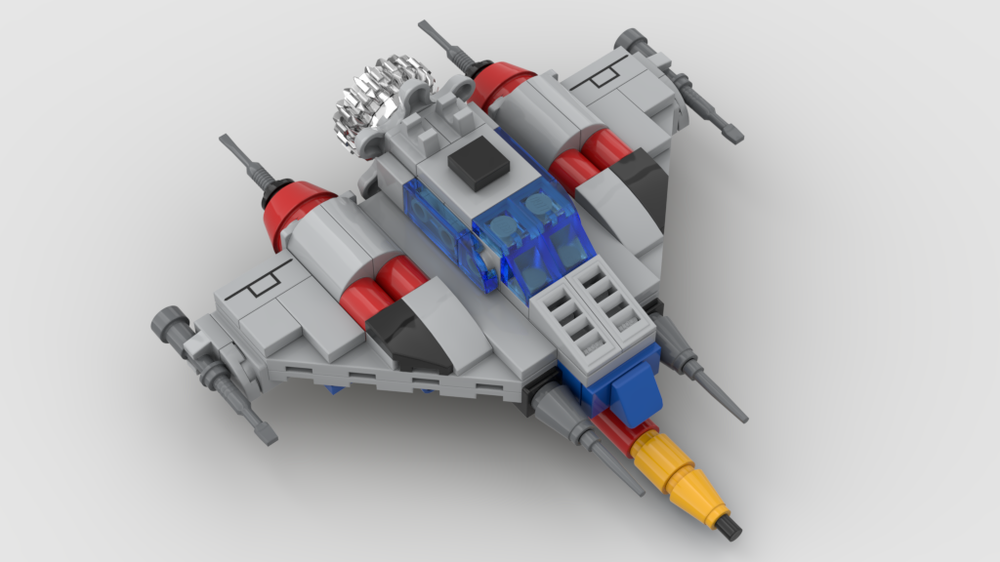 LEGO MOC MOC Miniscale "COMET FIRE" Fighter (San Ku Kaï / Message From ...