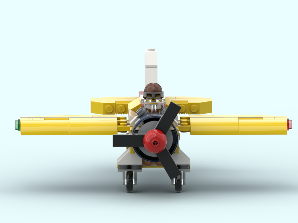 LEGO MOC Vintage airplane by Friendly Orc | Rebrickable - Build with LEGO