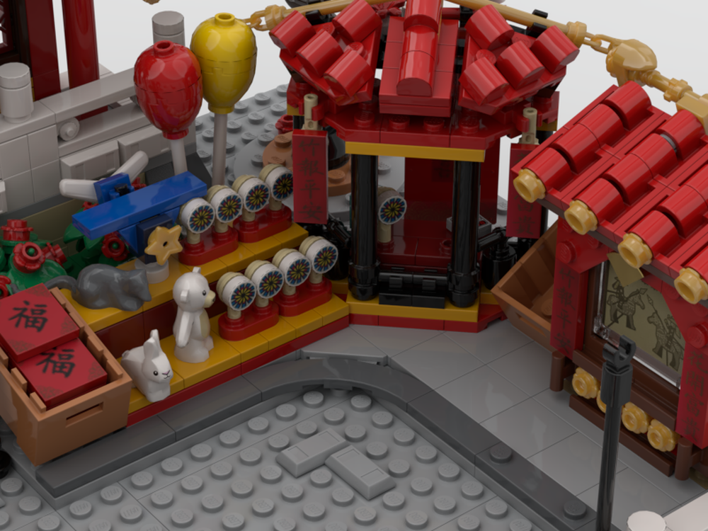 LEGO MOC Chinese New Year Temple Modular by KTBrickworks | Rebrickable ...