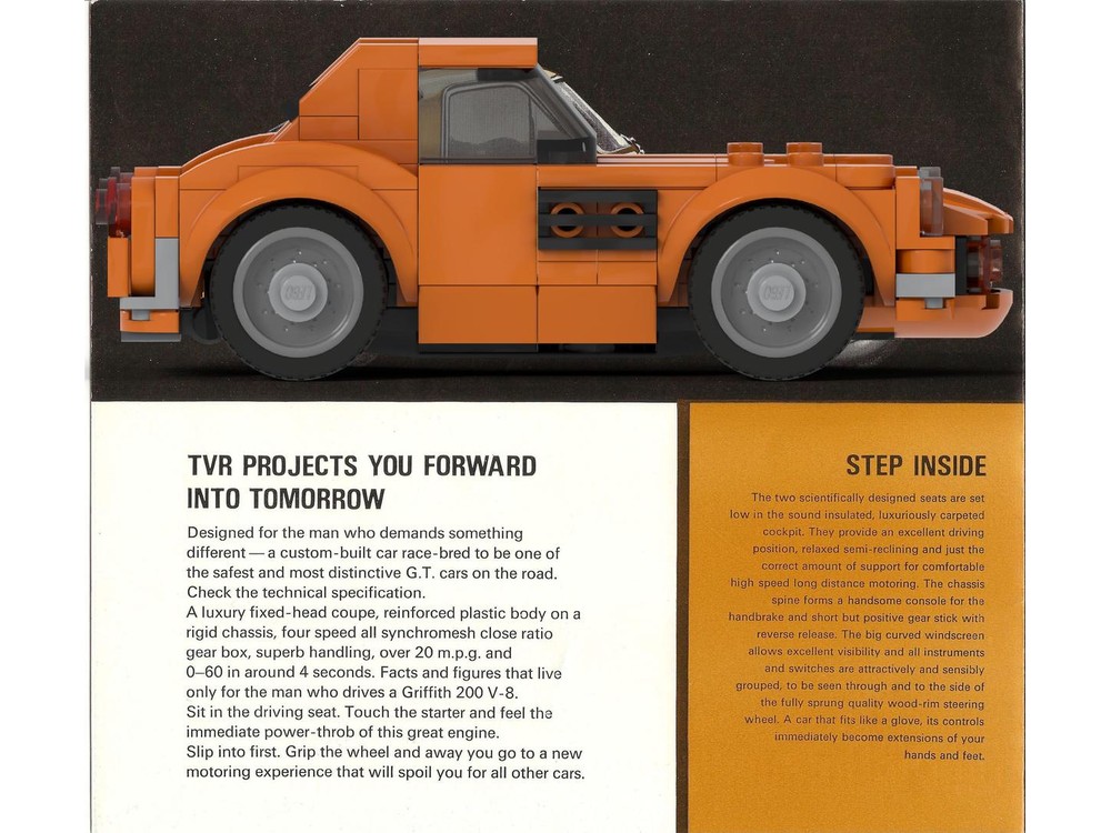 LEGO MOC TVR Griffith 200 by BrickBuiltRacers | Rebrickable - Build ...