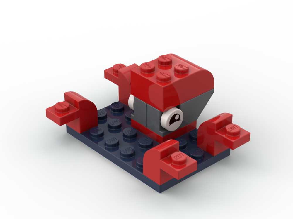 LEGO MOC 10696 Red squid by Lenarex | Rebrickable - Build with LEGO