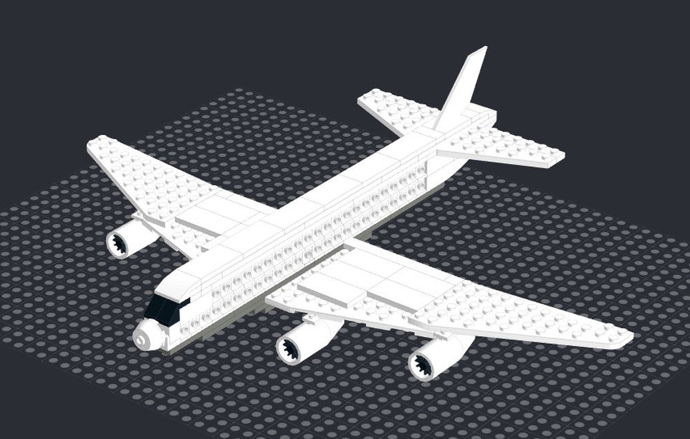 LEGO MOC Mini Airbus A380 by Dusty369 | Rebrickable - Build with LEGO