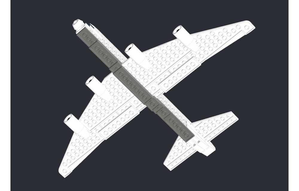 LEGO MOC Mini Airbus A380 by Dusty369 | Rebrickable - Build with LEGO