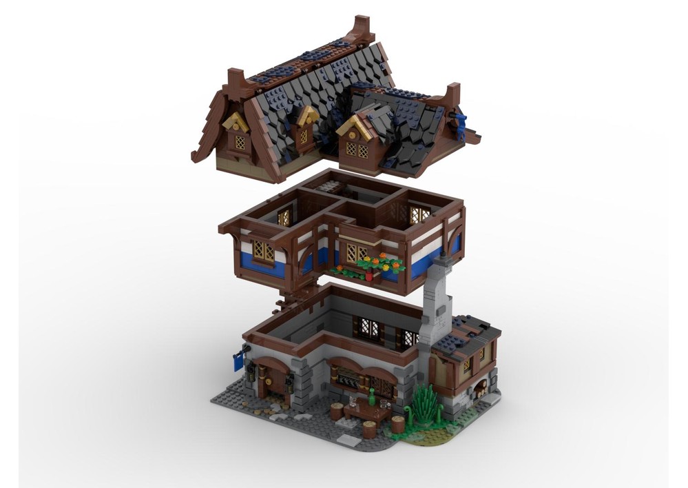 LEGO MOC MEDIEVAL TAVERN & INN by Baylon0613 | Rebrickable - Build with ...