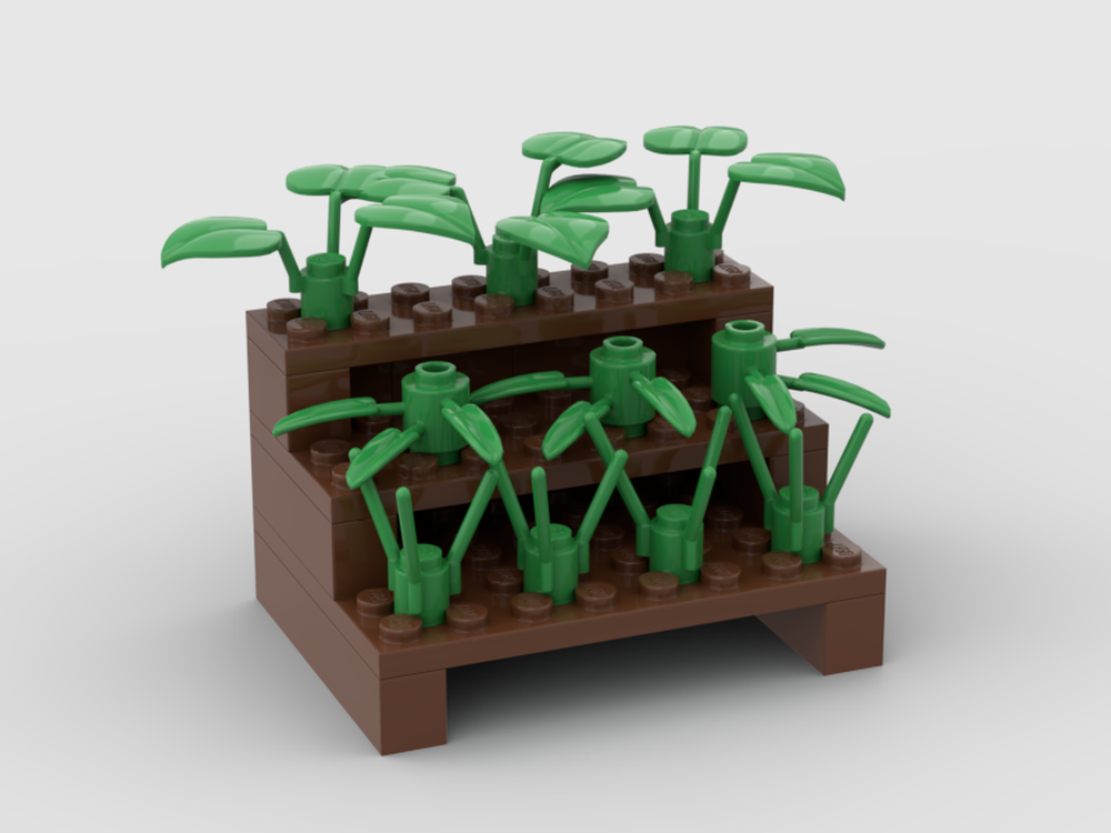 LEGO MOC modular flower shelves by BEAR MOCS | Rebrickable - Build with ...