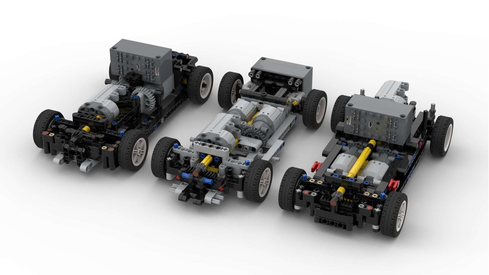 LEGO MOC Small AWD Chassis (Buwizz) by grs_bricks | Rebrickable - Build ...