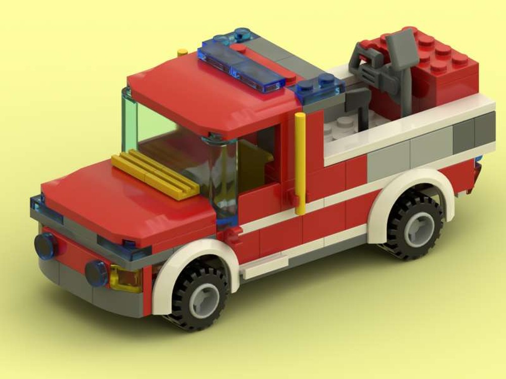 LEGO MOC firefighters pick up by Fabio_BrickintheWall | Rebrickable ...