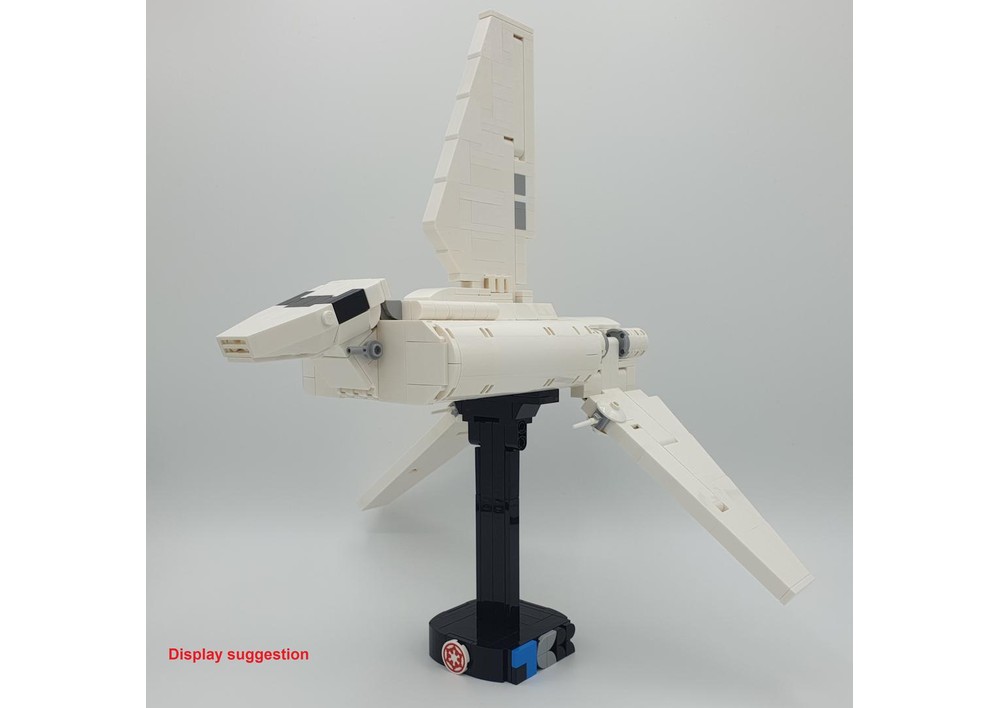 LEGO MOC Mini-Scale Imperial Sentinel-Class Shuttle with Display Stand ...