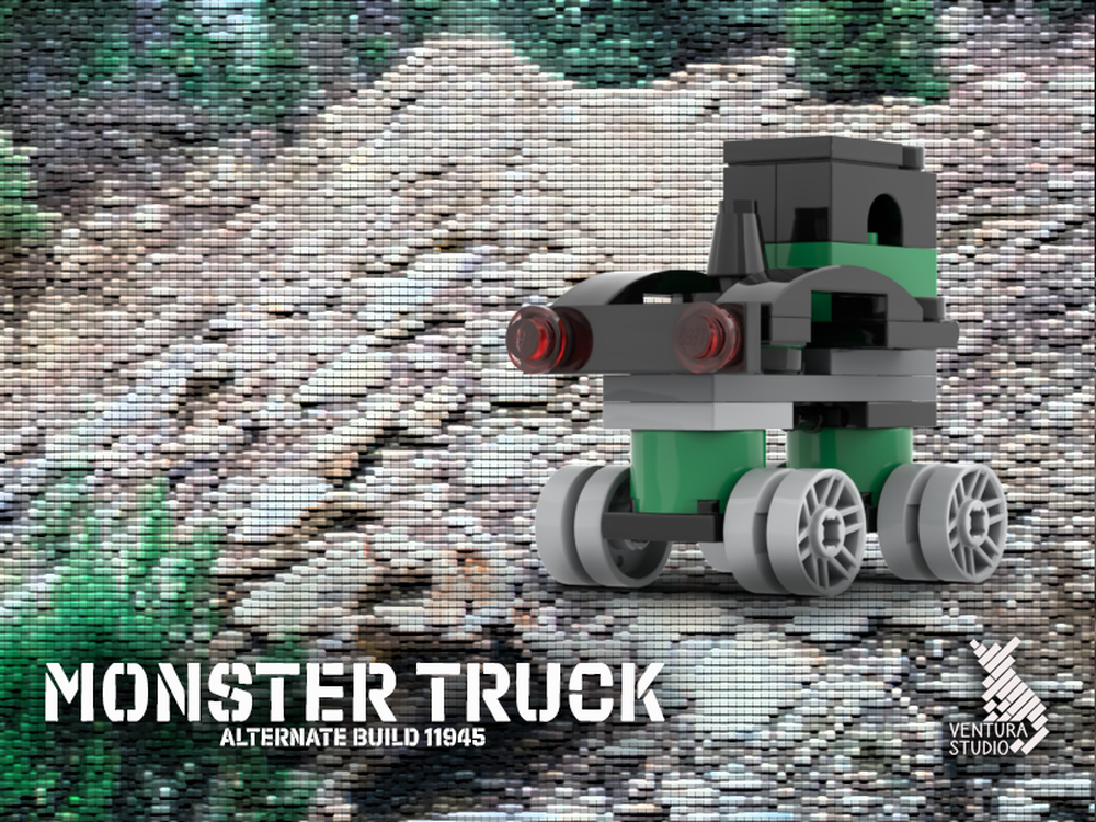 Lego Moc Monster Truck By Pack Of Bricks Rebrickable Build With Lego