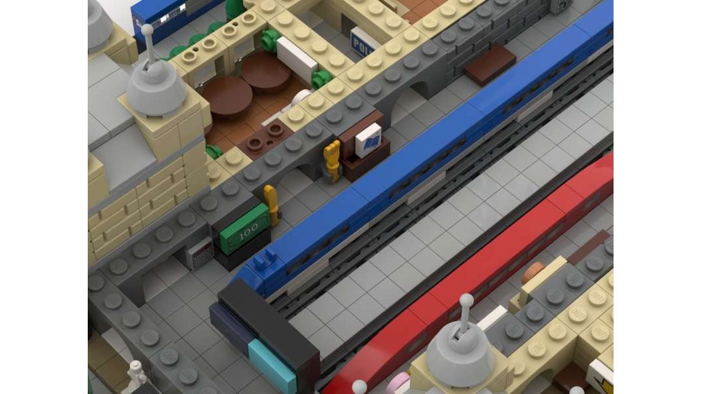 LEGO MOC Modular Central Train Station #1 by meregt | Rebrickable ...