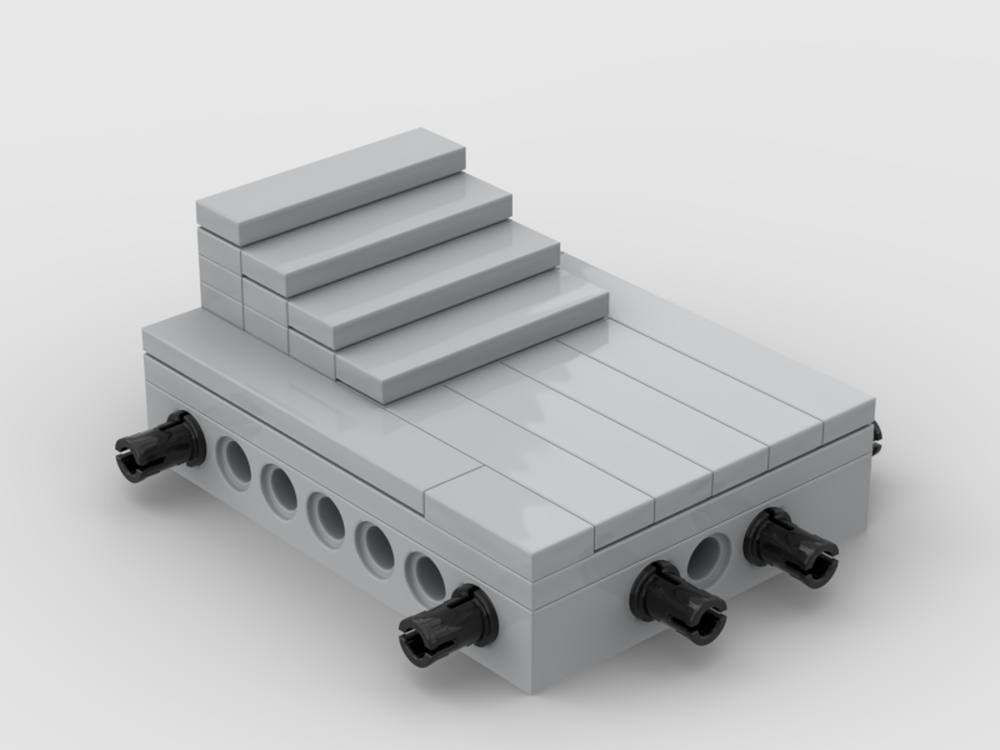 Lego Moc Modular Skatepark Stairs By Bear Mocs Rebrickable Build