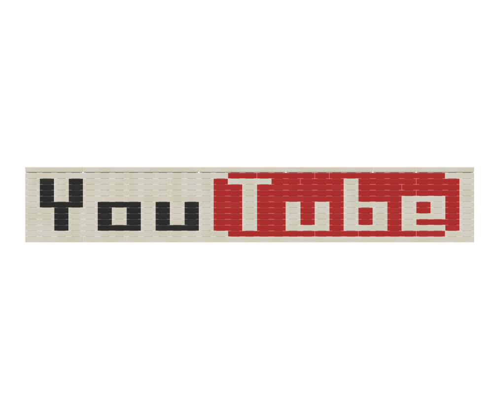 LEGO MOC YouTube logo by 10greg | Rebrickable - Build with LEGO
