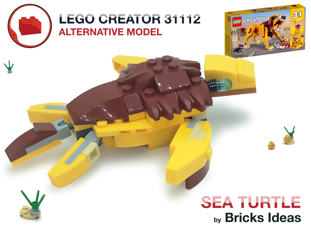 LEGO MOC Sea Turtle - Lego Creator 31112 by Bricks Ideas | Rebrickable ...