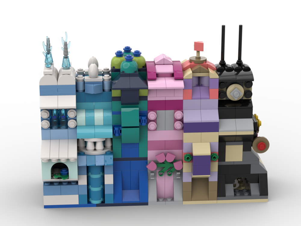 LEGO MOC-71040 11011 Rainbow houses Part 2 by Lenarex | Rebrickable ...