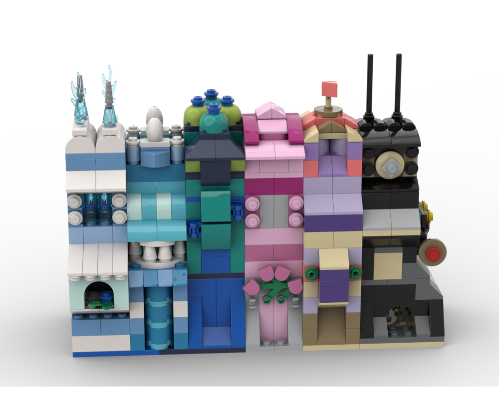LEGO MOC 11011 Rainbow houses Part 2 by Lenarex | Rebrickable - Build ...
