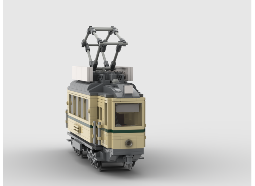 LEGO MOC German 50s Streetcar/Strassenbahn by dan_brix | Rebrickable ...