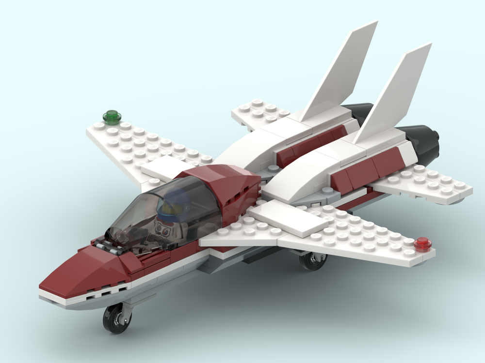 LEGO MOC Jet fighter by Friendly Orc | Rebrickable - Build with LEGO