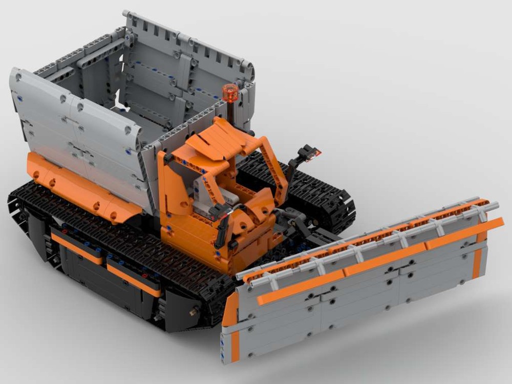 LEGO MOC Tracked Snow Plow by Don_Santos | Rebrickable - Build with LEGO