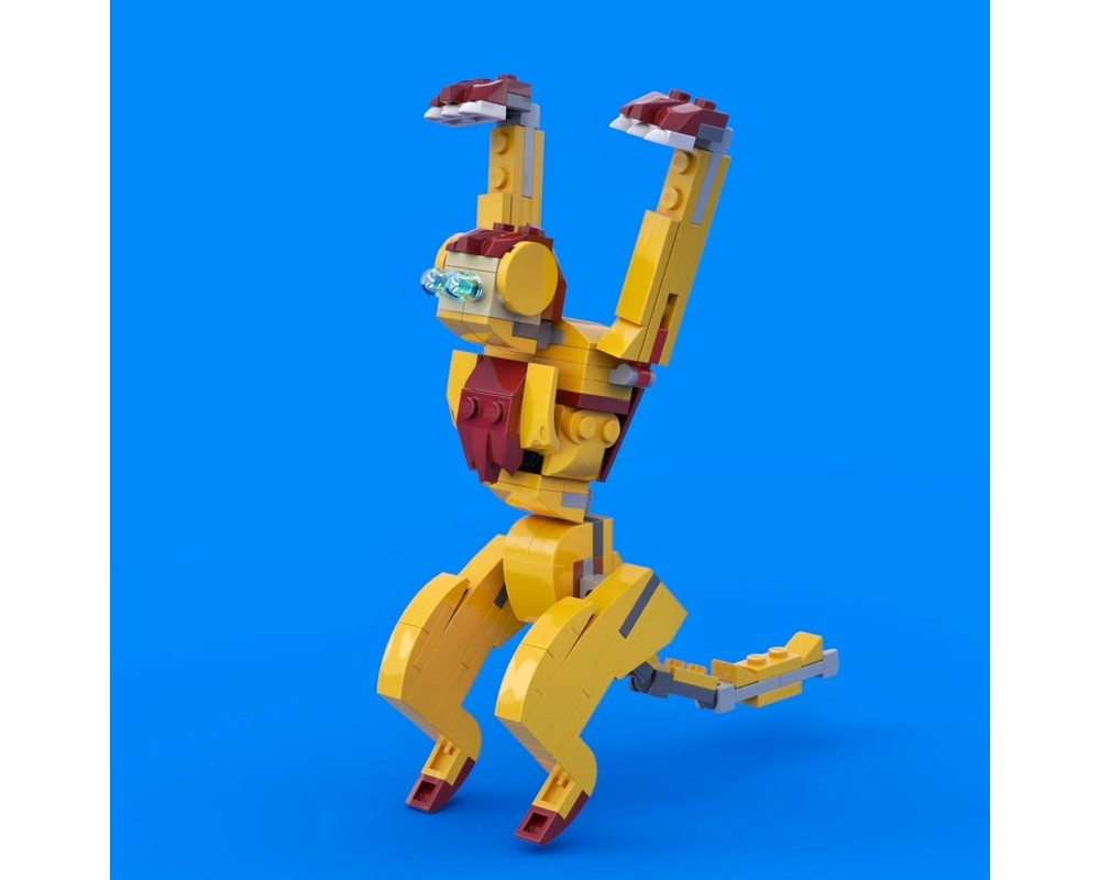 LEGO MOC Gibbon Monkey by bbchai | Rebrickable - Build with LEGO