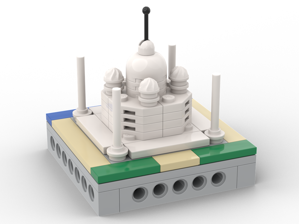 Lego Moc Taj Mahal Nano Modular World By 2in1 Rebrickable Build