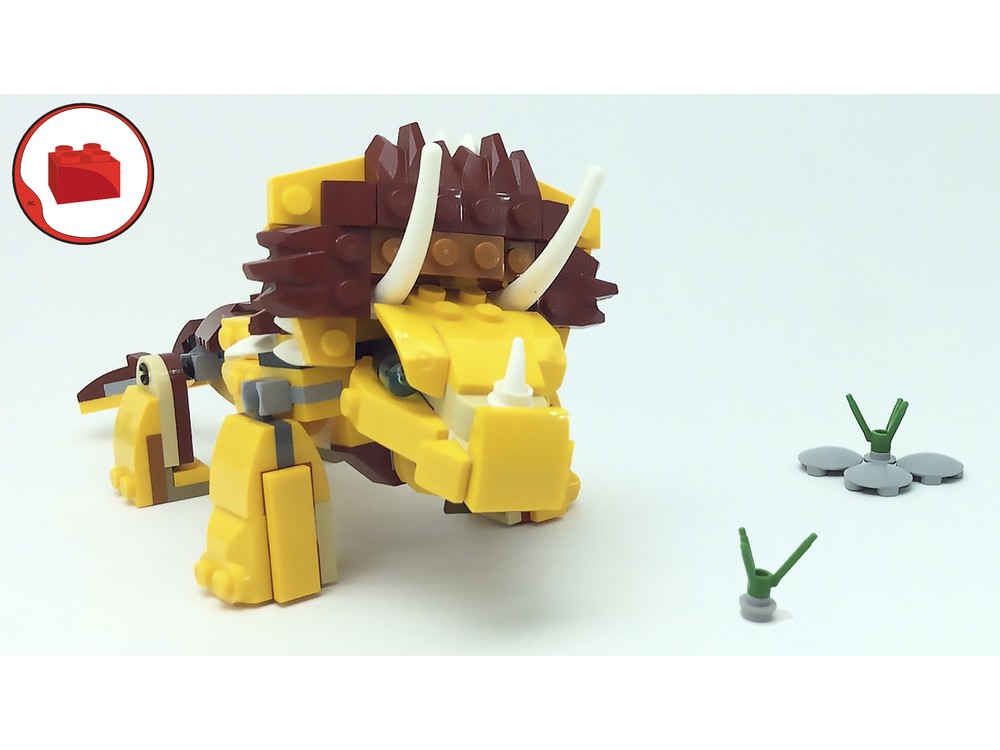 LEGO MOC-71313 Triceratops Dinosaur MOC - Lego Creator 31112 by Bricks ...
