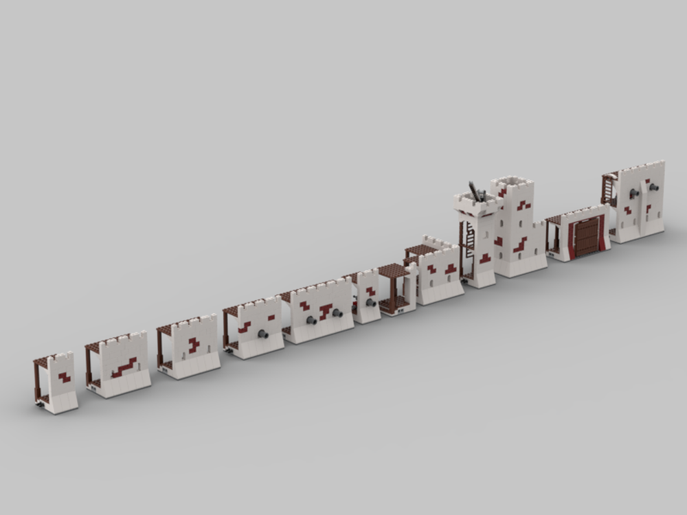 LEGO MOC Modular fort by HarryBerning | Rebrickable - Build with LEGO