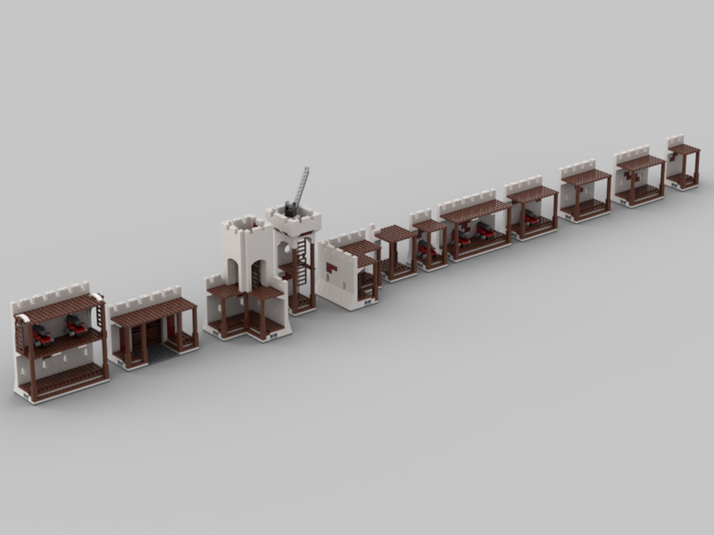 LEGO MOC Modular fort by HarryBerning | Rebrickable - Build with LEGO