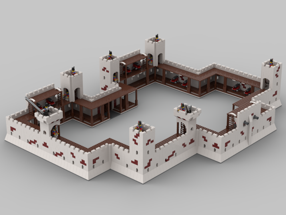 LEGO MOC Modular fort by HarryBerning | Rebrickable - Build with LEGO