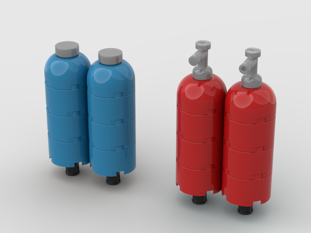 LEGO MOC-71322 fire extinguishers and nitrous oxide tanks pack by BEAR ...