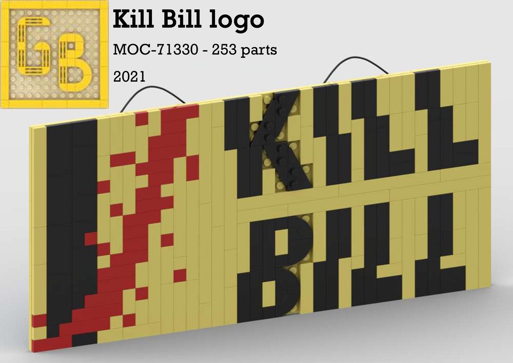 LEGO MOC Kill Bill Logo by GregBurner | Rebrickable - Build with LEGO