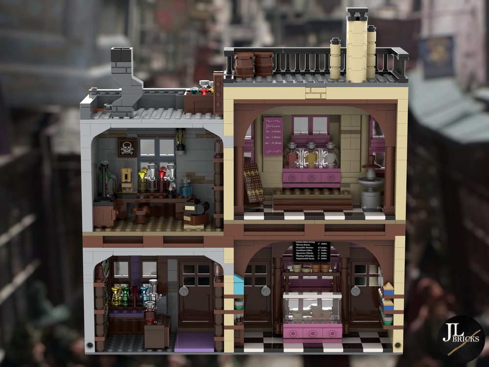 LEGO MOC Sugarplum’s Sweet Shop & Mr Mullpepper’s Apothecary by JL ...