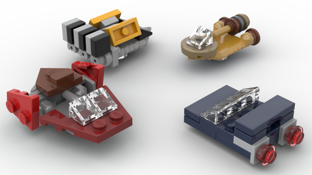 LEGO MOC-71431 Nano Landspeeders by Dujk | Rebrickable - Build with LEGO