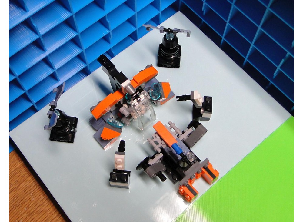 LEGO MOC Cyber Drone Lockdown by E_Ryde | Rebrickable - Build with LEGO