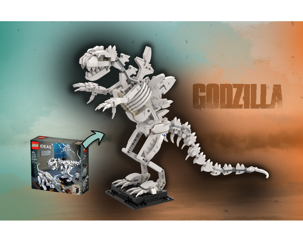 LEGO MOC Godzilla Skeleton - Lego Dinosaur Fossils by LaurensPosthuma ...