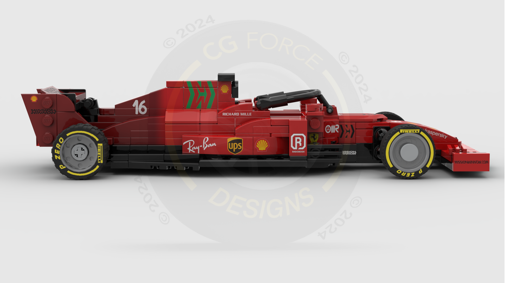 LEGO MOC F1 Ferrari SF21 by CGForceDesigns | Rebrickable - Build with LEGO
