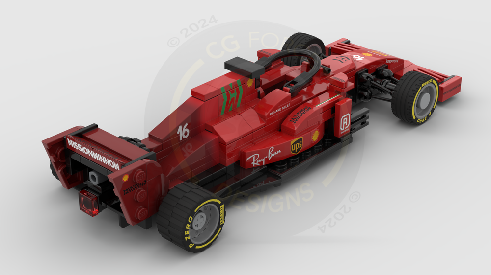 LEGO MOC F1 Ferrari SF21 by CGForceDesigns | Rebrickable - Build with LEGO
