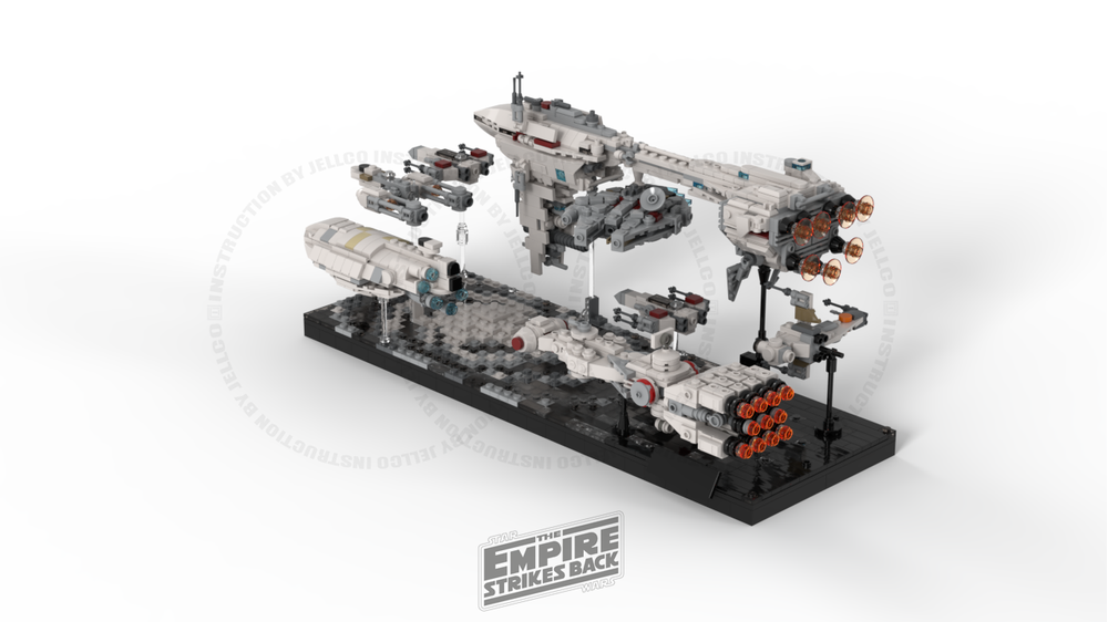 LEGO MOC Micro Diorama EPISODE 5 : Ending... REBEL FLEET by jellco ...