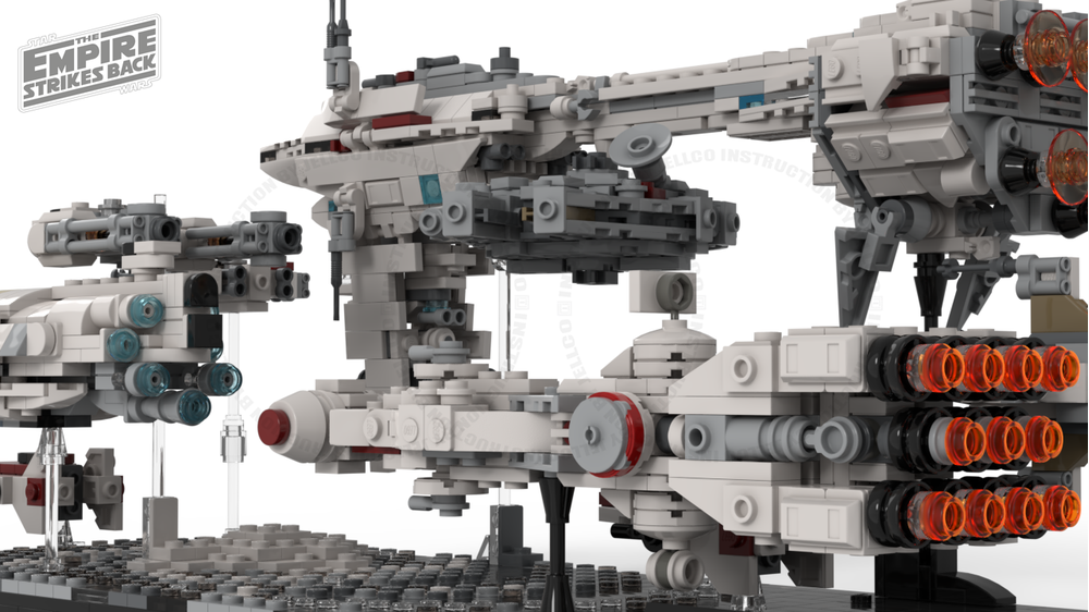 LEGO MOC Micro Diorama EPISODE 5 : Ending... REBEL FLEET by jellco ...