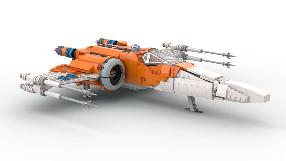 LEGO MOC 75273 Poe Dameron's x wing T70 accuracy mod (The Rise of ...