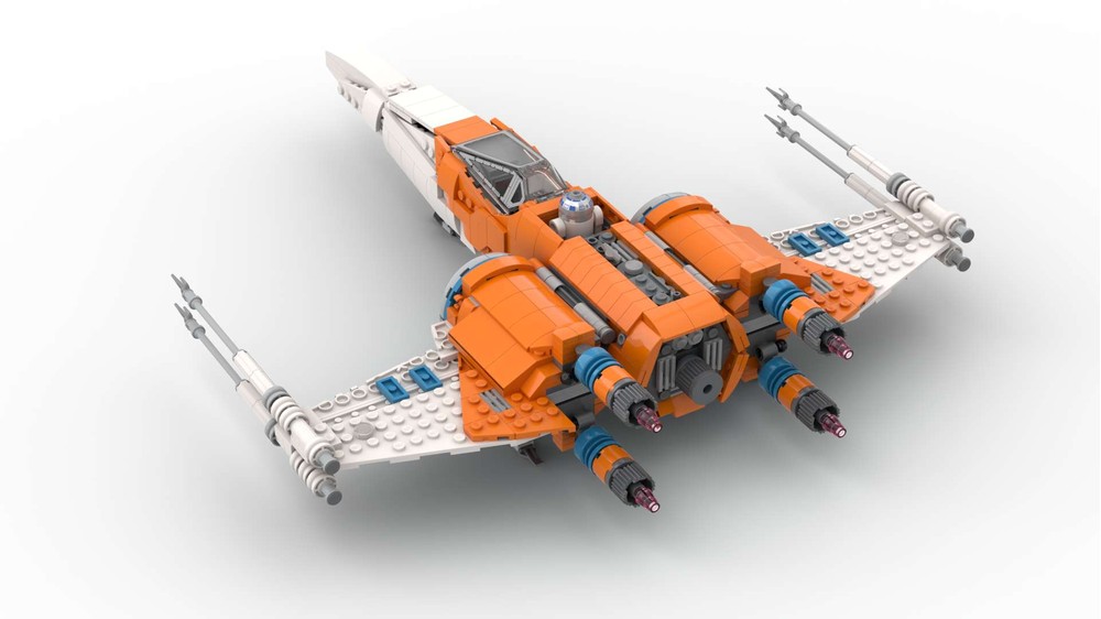 LEGO MOC 75273 Poe Dameron's x wing T70 accuracy mod (The Rise of ...