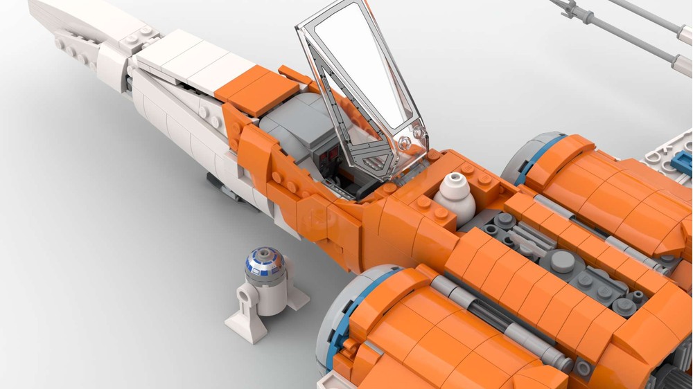 LEGO MOC 75273 Poe Dameron's x wing T70 accuracy mod (The Rise of ...