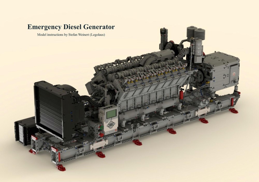 LEGO MOC Emergency V16 Diesel Generator by legolaus | Rebrickable ...