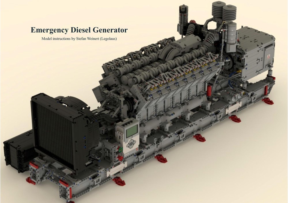 LEGO MOC Emergency V16 Diesel Generator by legolaus | Rebrickable ...